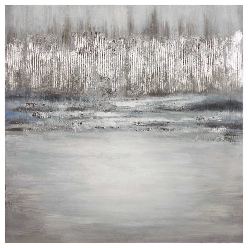 A995c-Silver Modern Scenery, Canvas – The Rental Dept